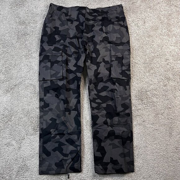 Nike | Pants | Nike Nba Team 3 Courtside Camo Cargo Pants Gray Mens ...